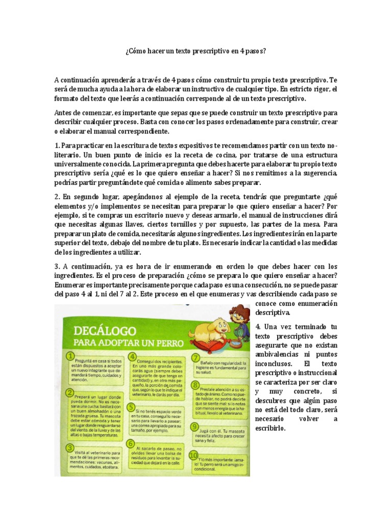 Cómo Hacer Un Texto Prescriptivo en 4 Pasos | Perros | Lobo gris