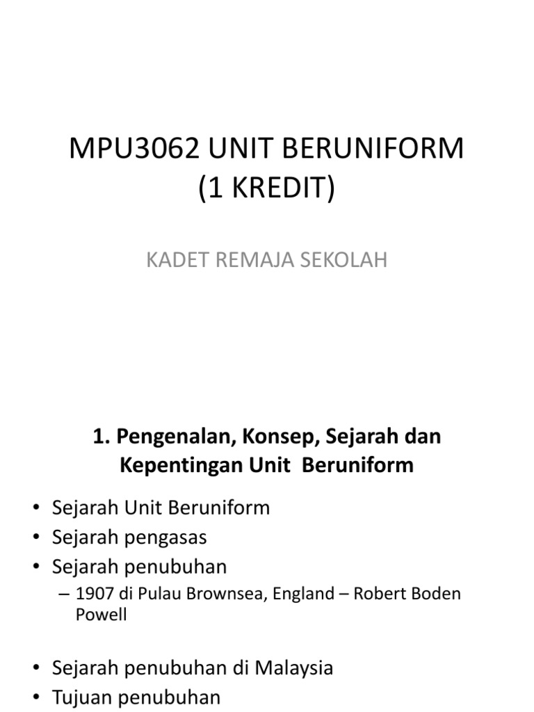 Unit Beruniform