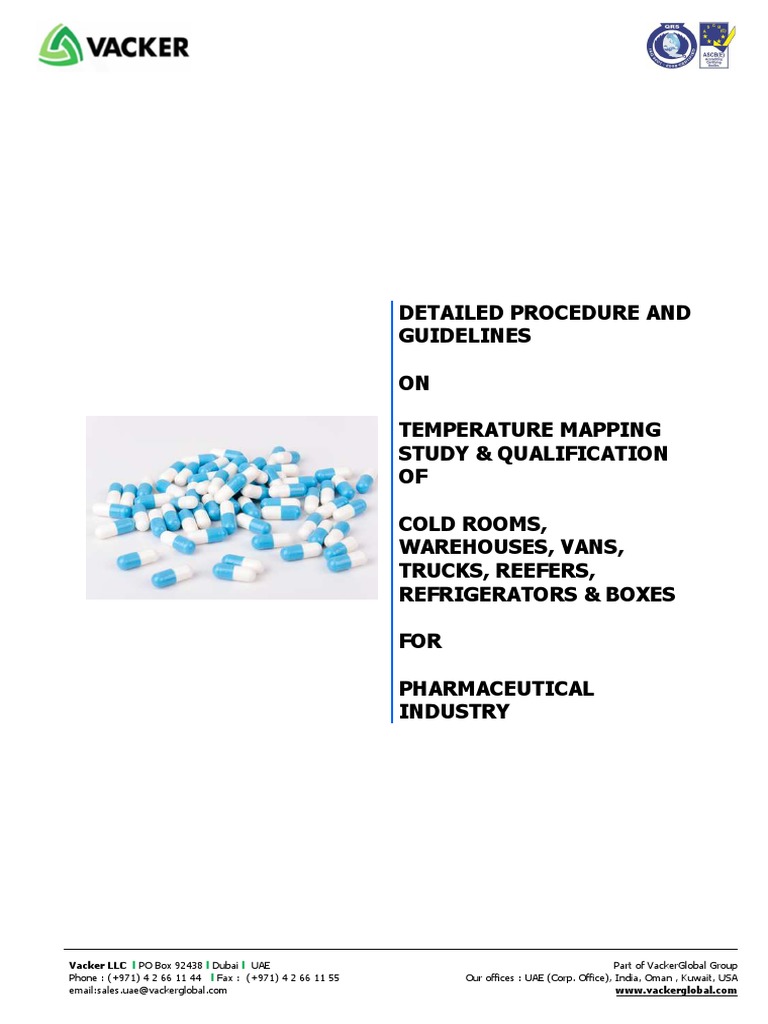 Temperature Mapping Guidelines for Pharma | PDF | Refrigeration | Warehouse