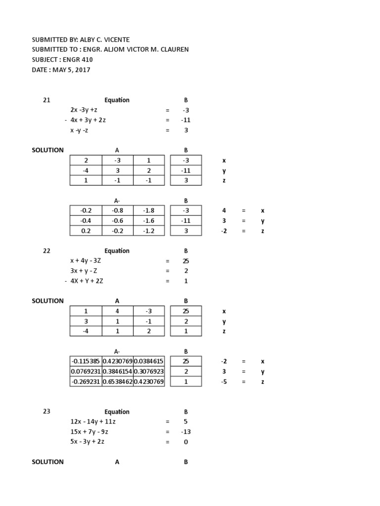 Matrix Sample | PDF | Mathematics Of Computing | Teaching Mathematics