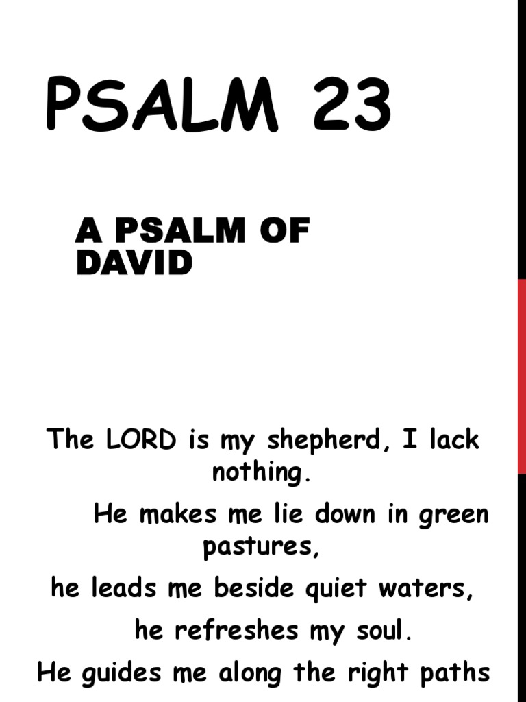 PSALM 23 Powerpoint | Christian Belief And Doctrine | Abrahamic ...