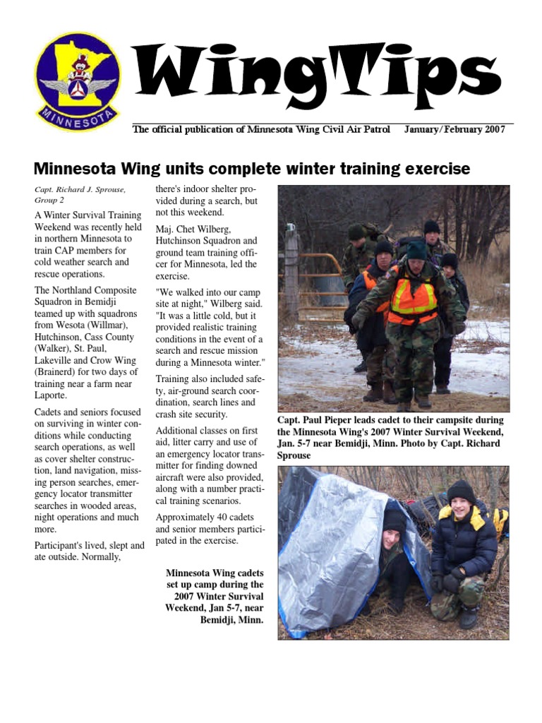 Minnesota Wing - Jan 2007 | PDF | Civil Air Patrol | Minnesota