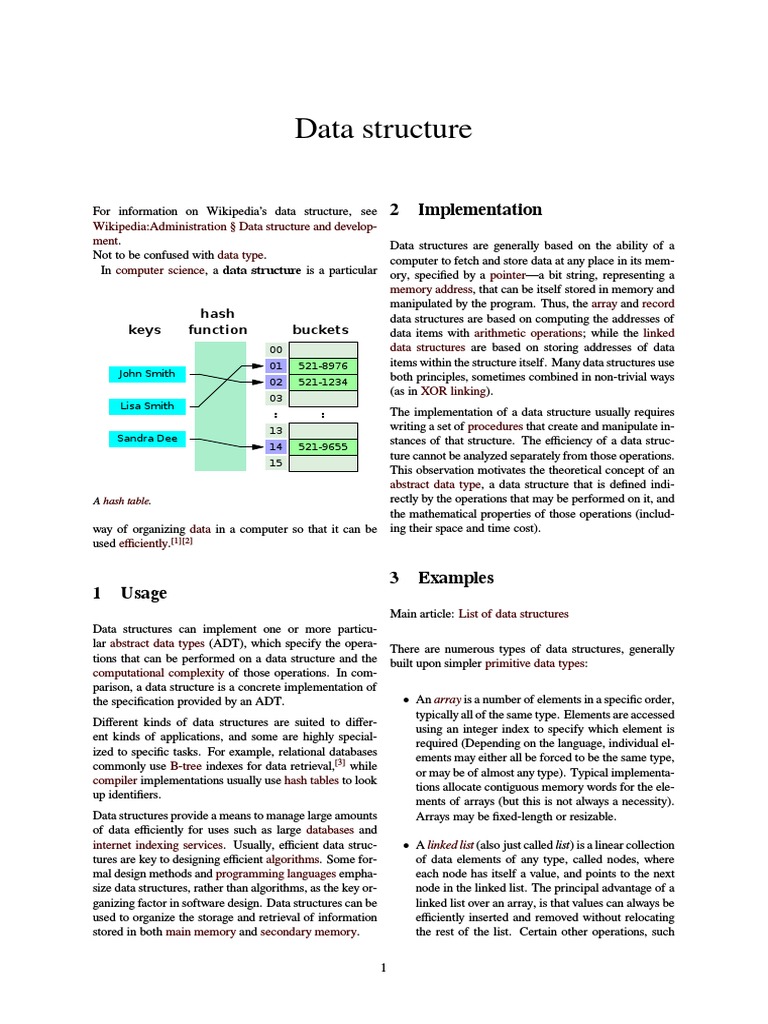 Data Structures | PDF | Data Structure | Data Type