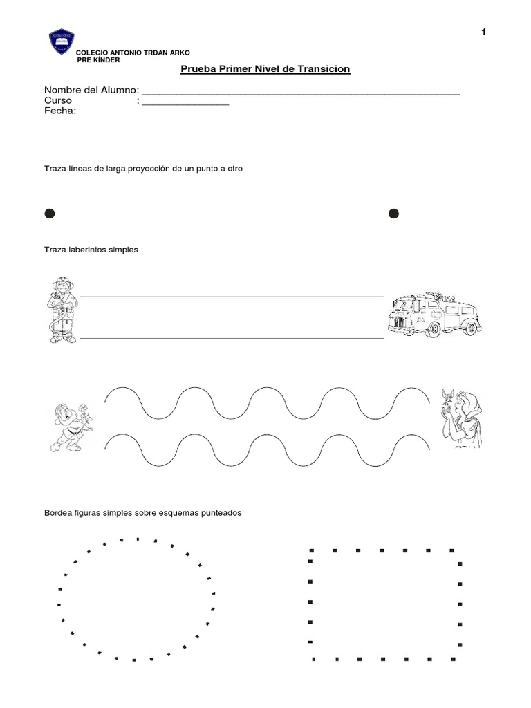 Evaluación Pre-Kínder: Habilidades Básicas | PDF | Science | Ciencia ...