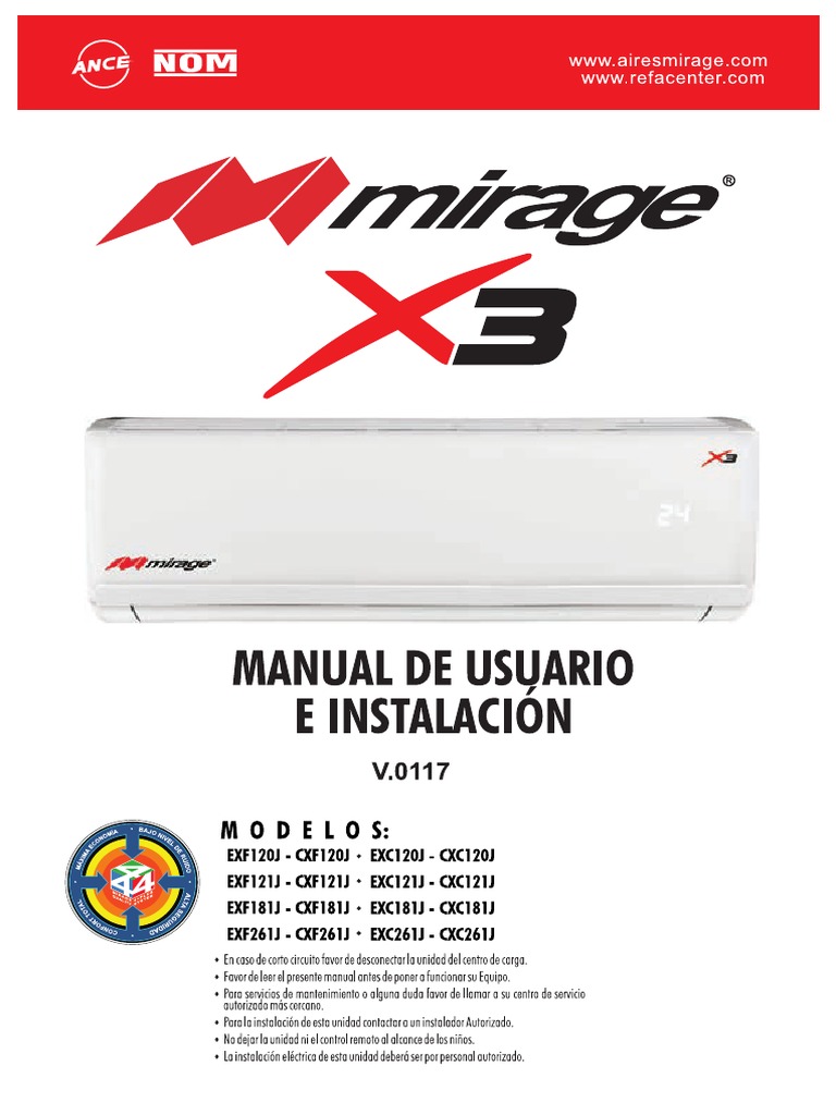 Manual X3 Mirage | PDF