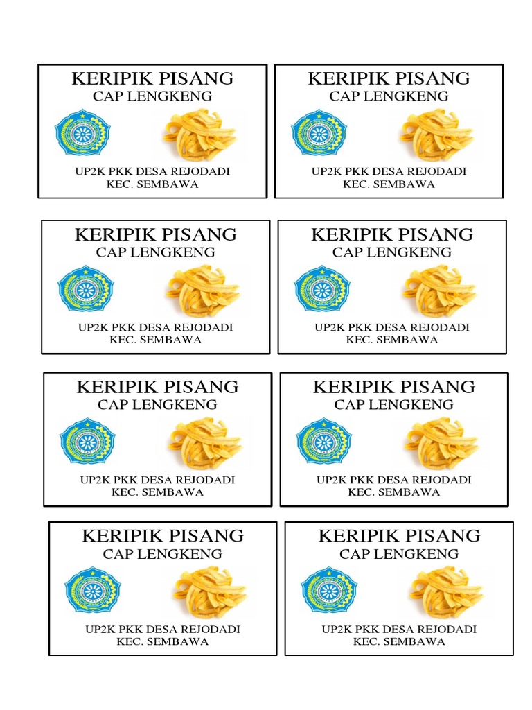 Cap PKK Rejodadi Up2k 8 Buah | PDF