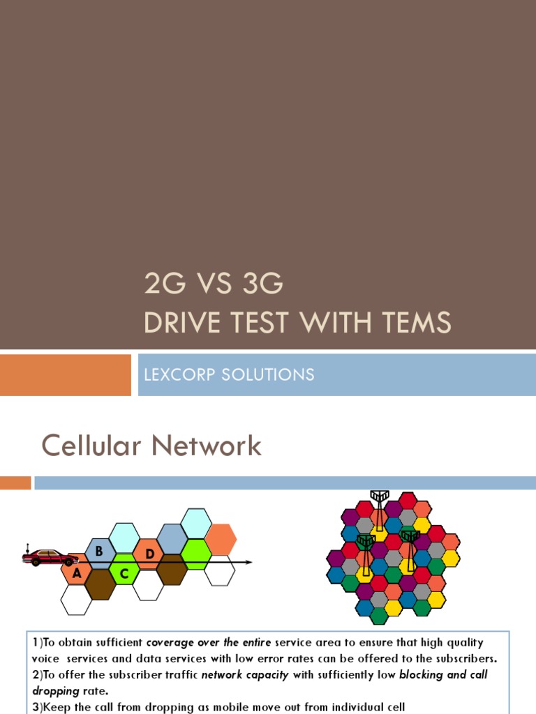 Drive Test 2G Vs 3G | PDF | 3 G | High Speed Packet Access