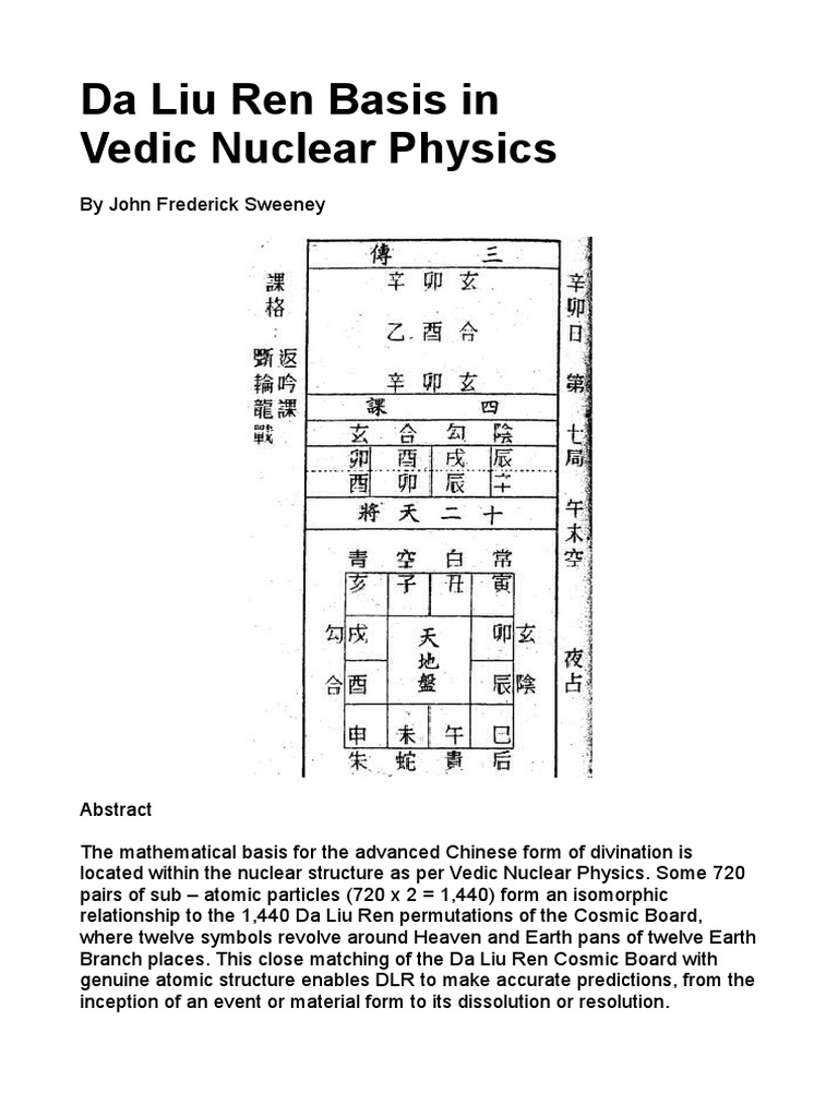 Da Liu Ren PDF | PDF | Physics | Religion And Belief