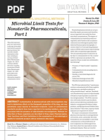 USP Microbial Testing Guide | PDF | Microorganism | Microbiology