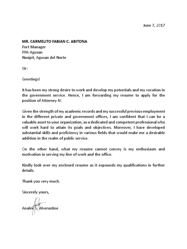 Application Letter Ppa | PDF | Business