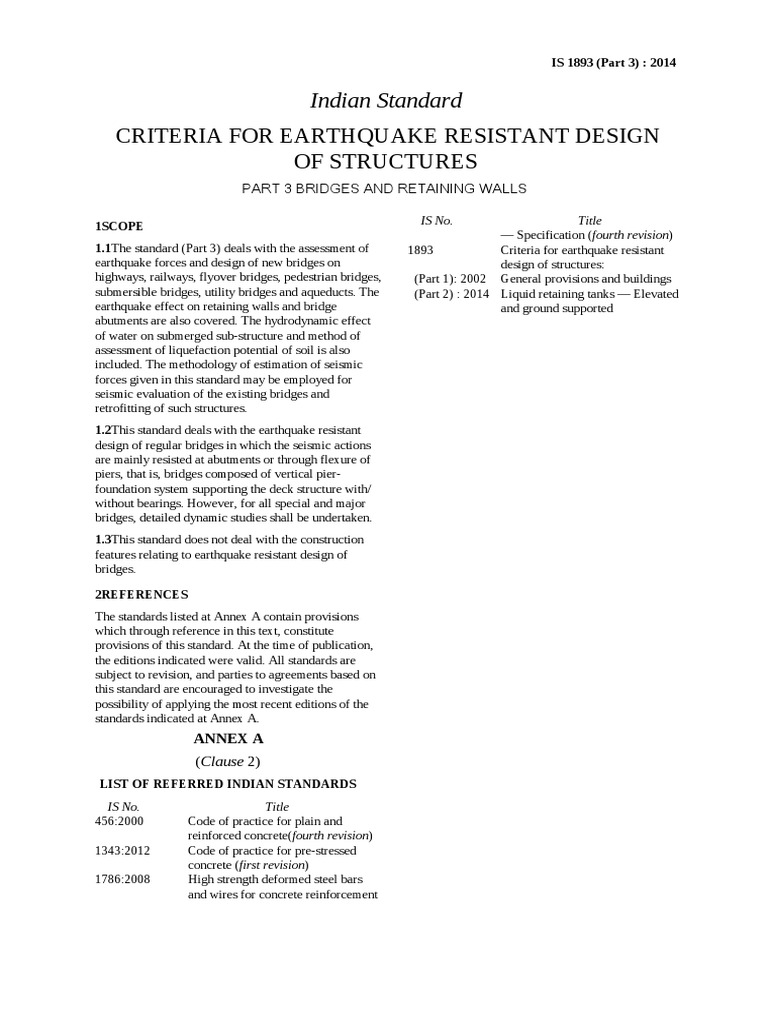 Earthquake Design for Bridges | PDF | Earthquakes | Bridge