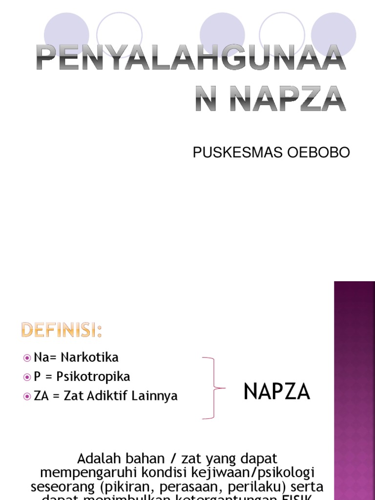 Penyalahgunaan Napza | PDF | Pengembangan Diri
