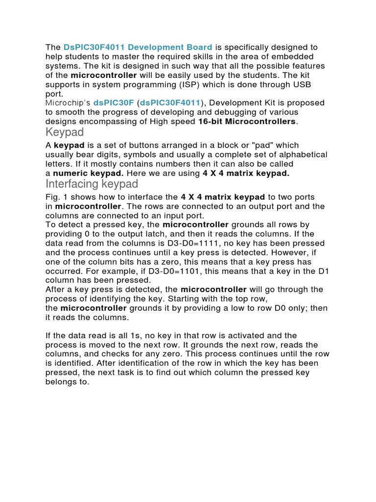 Dspic Dev | Download Free PDF | Pic Microcontroller | Microcontroller
