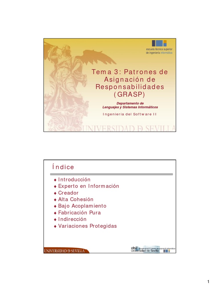 Tema 3 - Grasp | PDF | Ingeniería de software | Ingeniería Informática