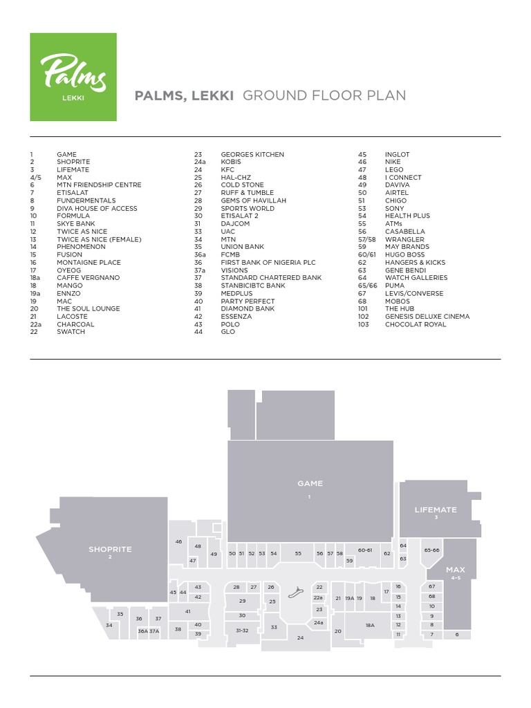 Palms Shopping Mall-Guide | PDF | Business