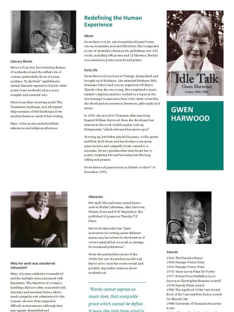 Gwen Harwood | PDF | Poetry