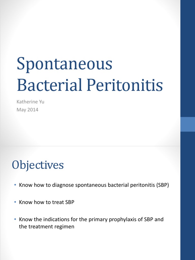 Spontaneous Bacterial Peritonitis | Cirrhosis | Gastroenterology