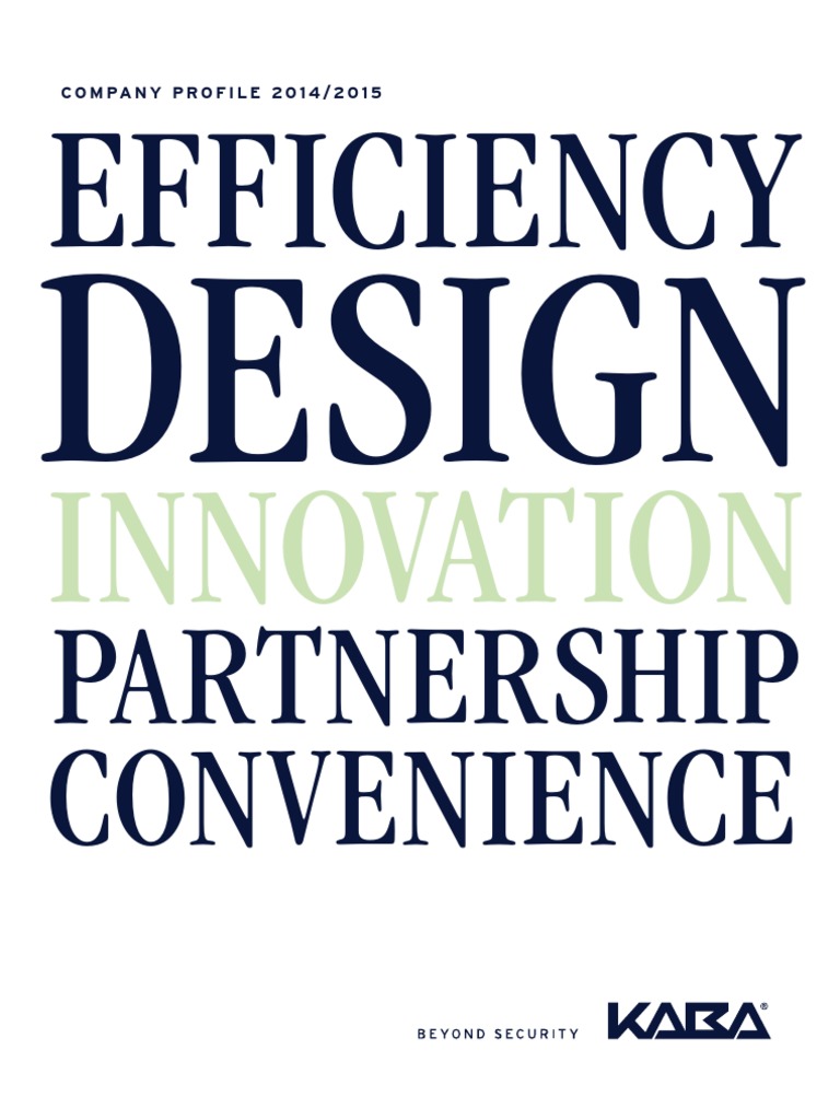 Kaba Company Profile Highlights Innovation and Partnership | PDF ...