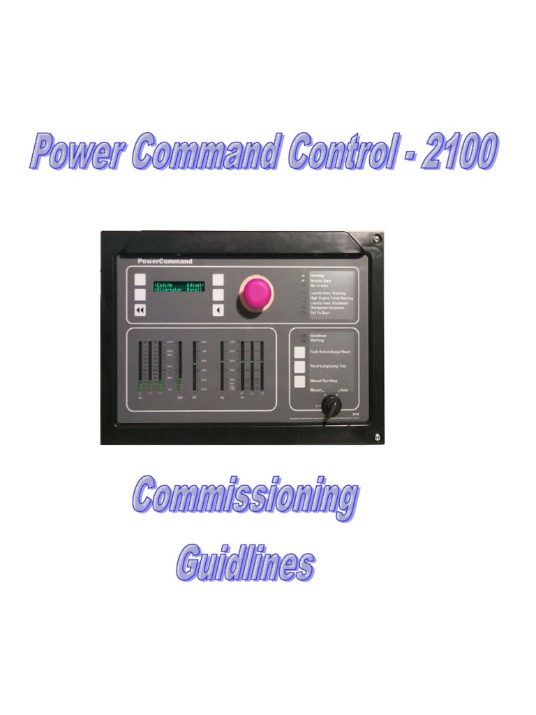 PCC 2100 Commissioning Guide Lines Rev2 6 PDF | PDF | Relay | Battery ...