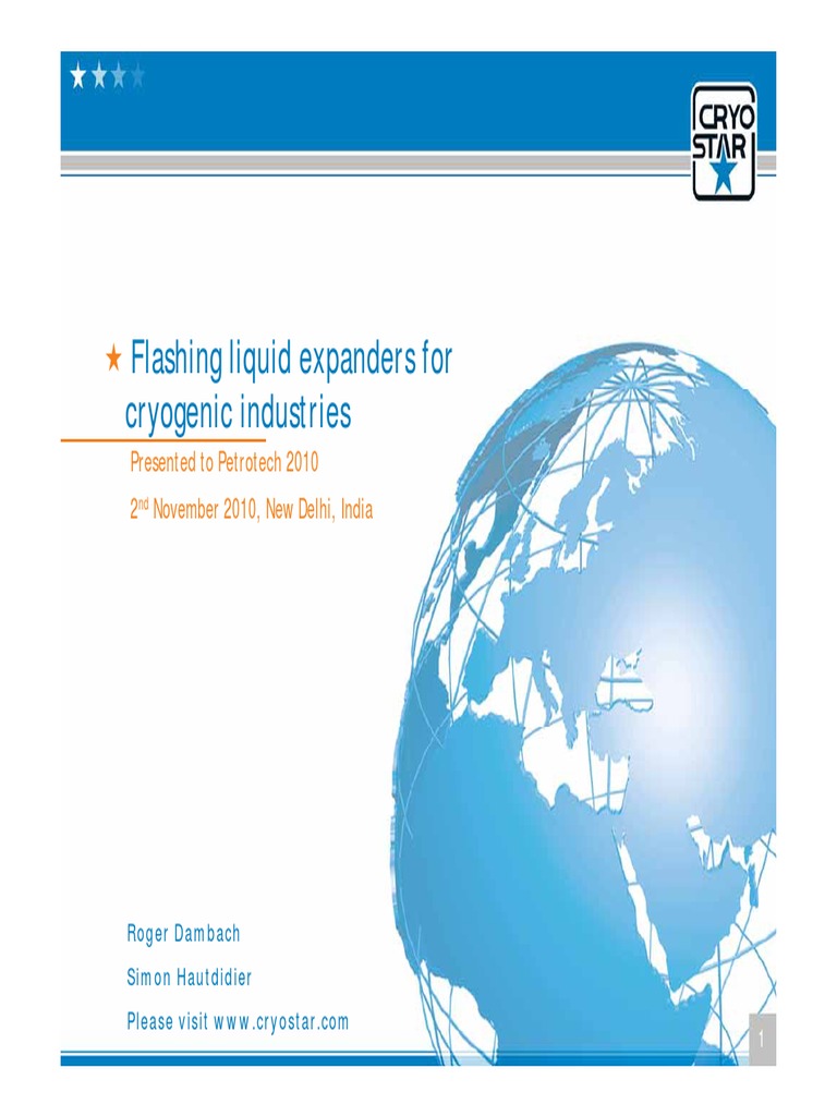 Flashing Liquid Expanders For Crygenic Industries PDF | PDF | Turbine ...