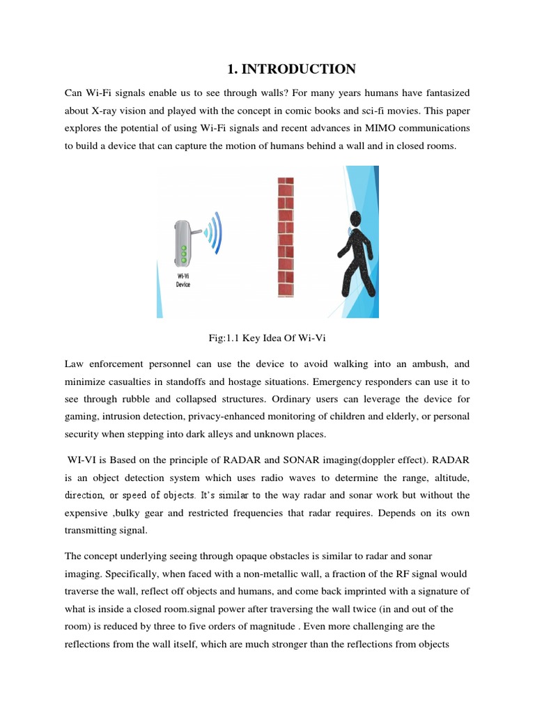 Wi-Vi Technology Seminar Project | PDF | Eigenvalues And Eigenvectors ...