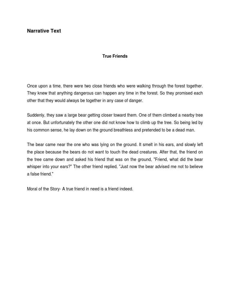 Contoh Narrative Text Bahasa Inggris Dan Arti Bahasa Indonesia | PDF ...