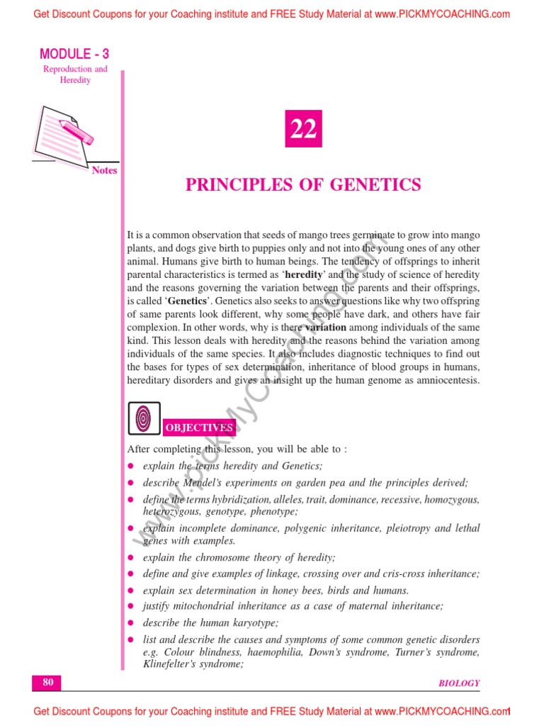 4 Principle of Genetics | PDF | Dominance (Genetics) | Zygosity