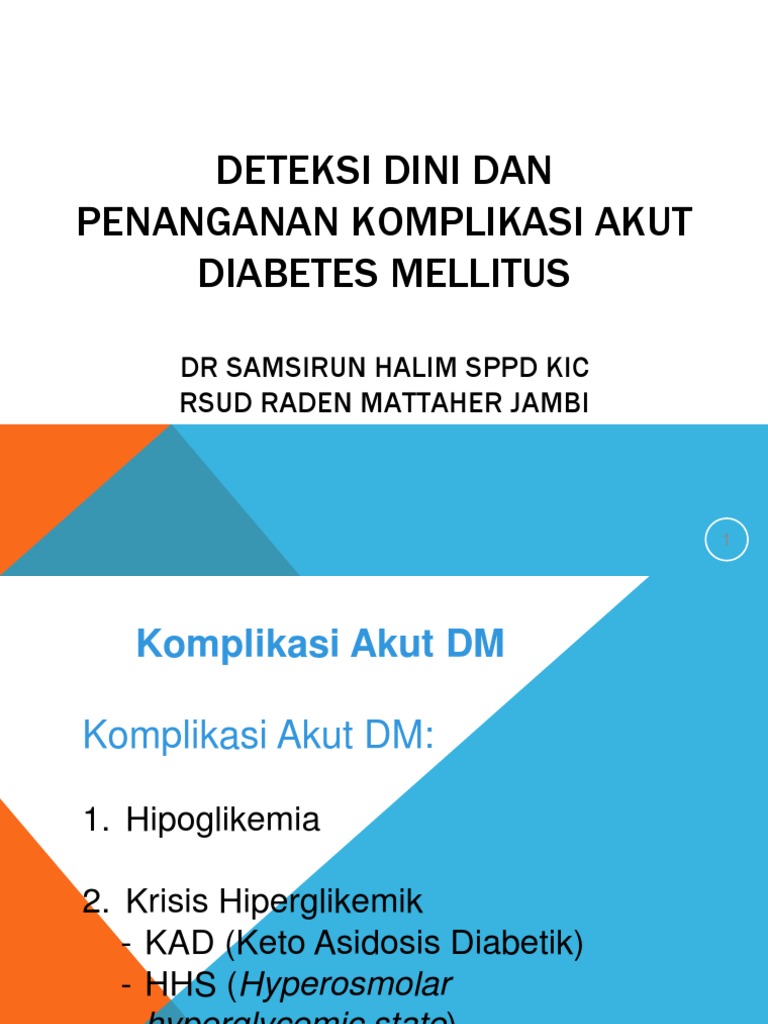 Komplikasi Akut DM Pada Dinkes | PDF