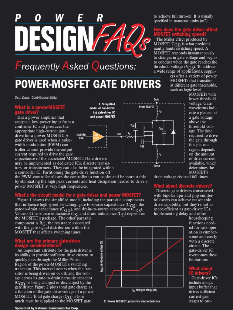 Power MOSFET Gate Driver Overview | PDF | Mosfet | Field Effect Transistor