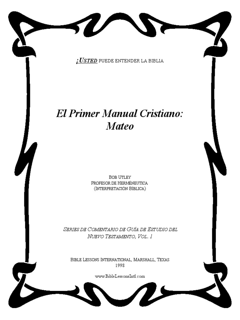 Estudio Mateo PDF | PDF | Biblia | Traducciones