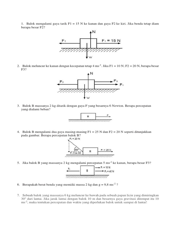 DInamika Gerak Lurus | PDF