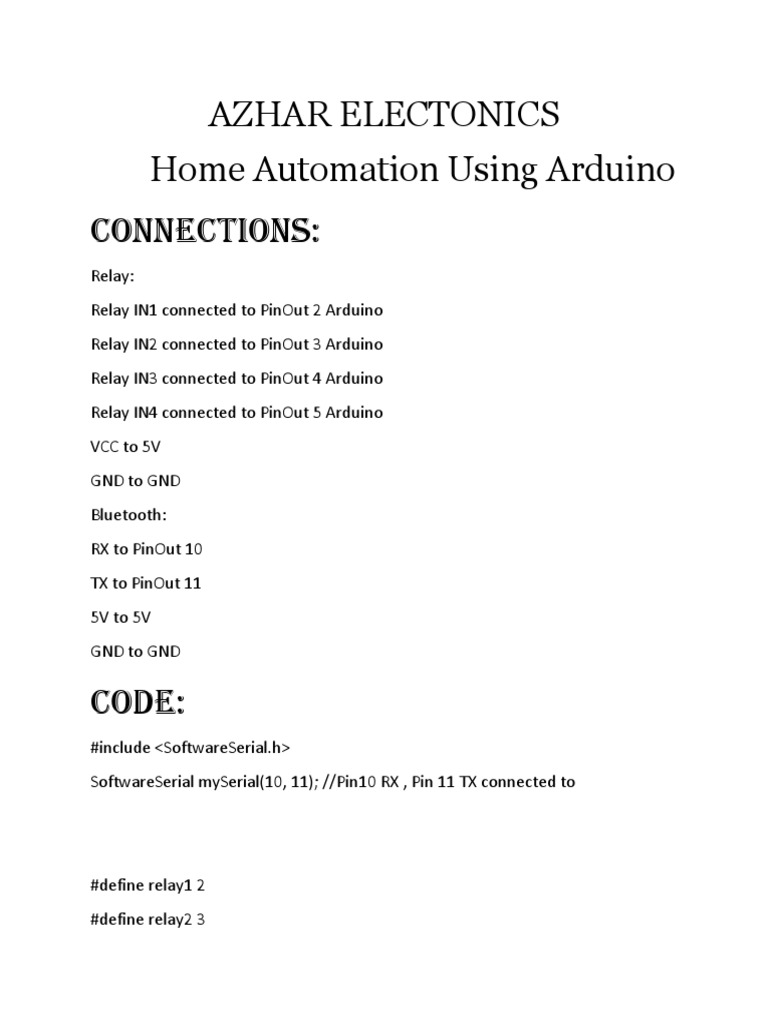 Project Home Automation | PDF