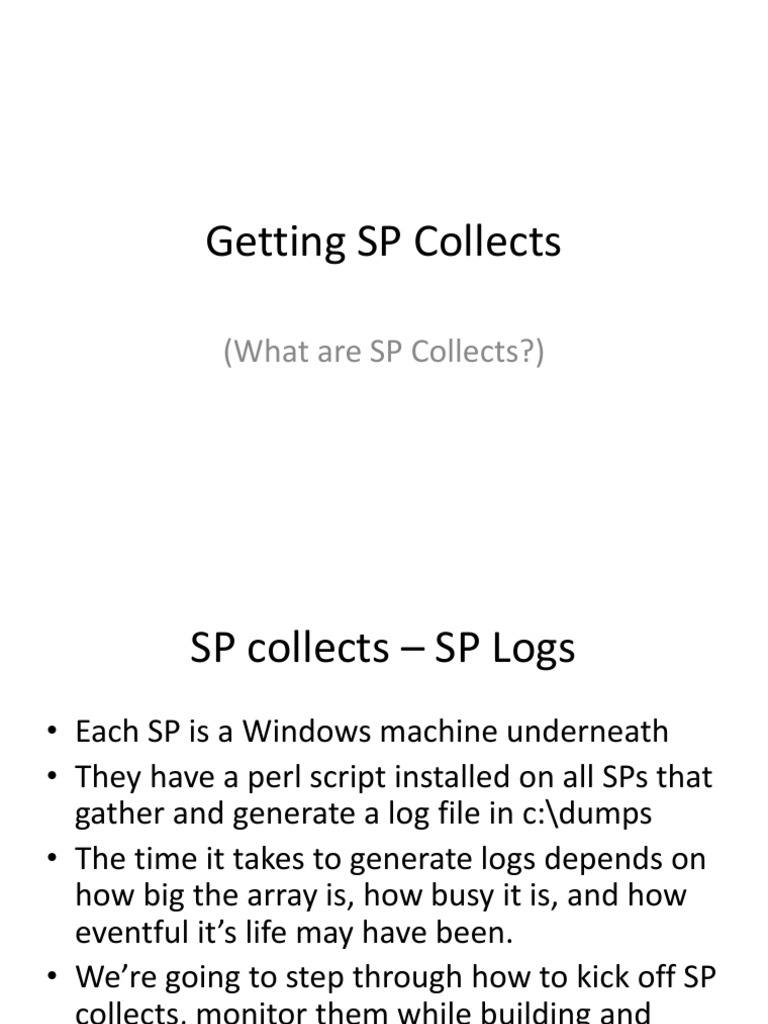 Getting SP Collects | Download Free PDF | Command Line Interface | Scripting Language