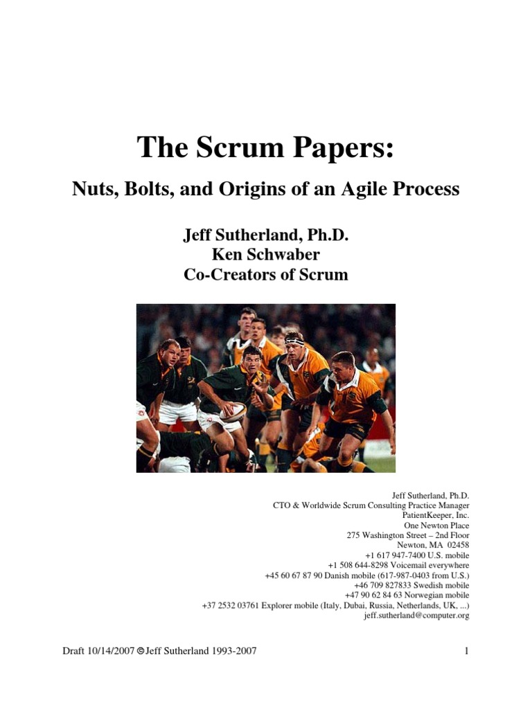 The Scrum Papers:: Nuts, Bolts, and Origins of An Agile Process ...