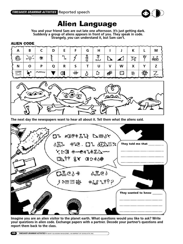 Alien Language Reported Speech PDF | PDF