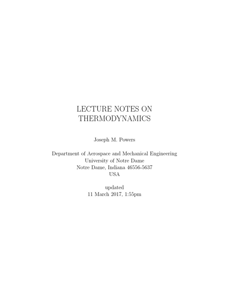Thermodynamic Equations and Concepts | PDF | Thermodynamics | Axiom