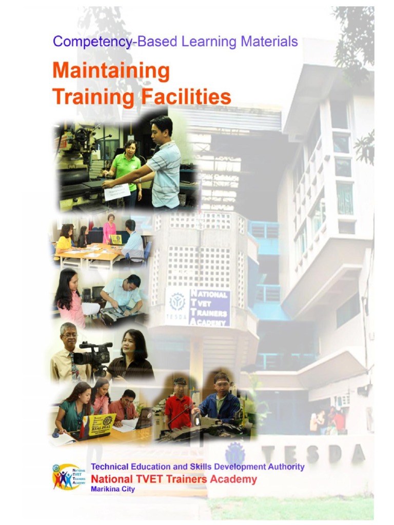 Maintaining Training Facilities Pdf Quality Management Competence