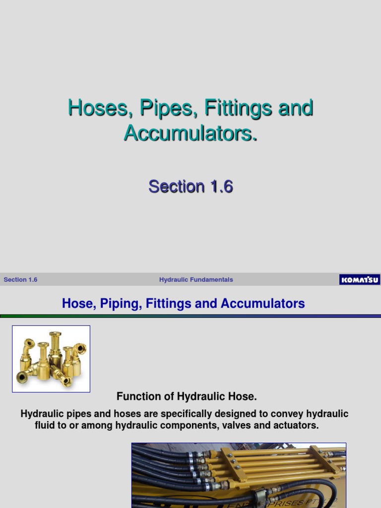 1.6 Hoses, Pipes & Fittings | PDF | Pipe (Fluid Conveyance) | Energy ...