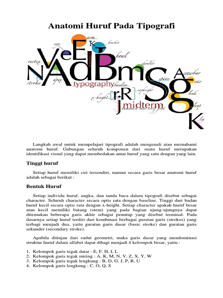 Anatomi Huruf Pada | PDF