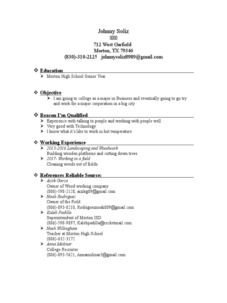Resume Example | PDF