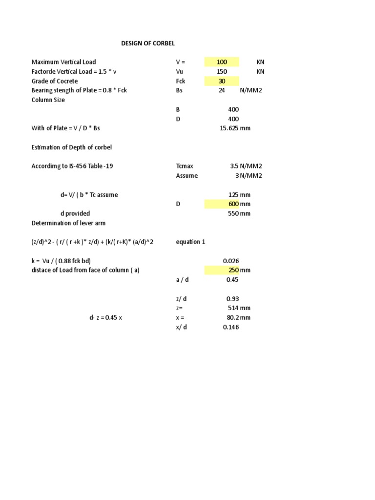 Corbel Design | PDF | Technology & Engineering