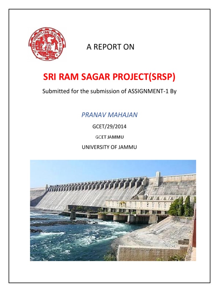 Sri Ram Sagar Project (SRSP) : A Report On | PDF