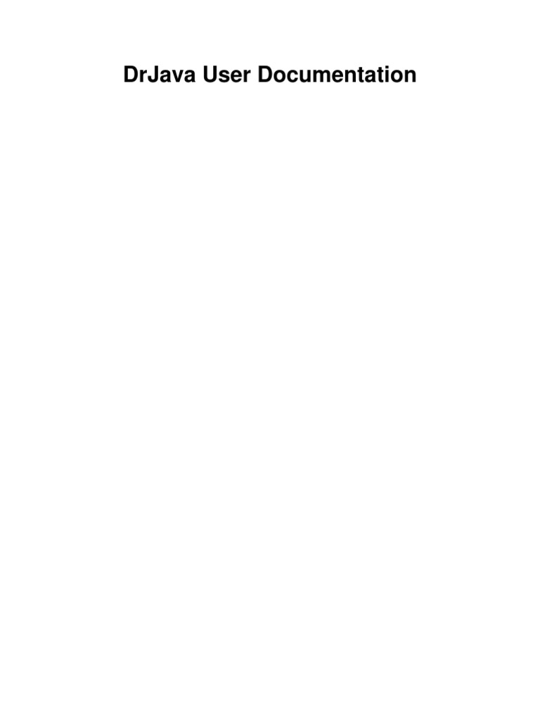 DR Java | Download Free PDF | Bracket | Directory (Computing)