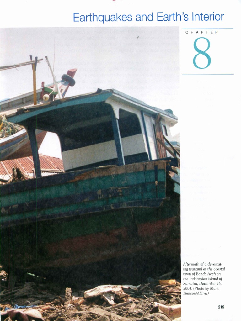 Tarbuck Earth Science 12th Chapter 8 Earthquakes and Earth's Interior | PDF