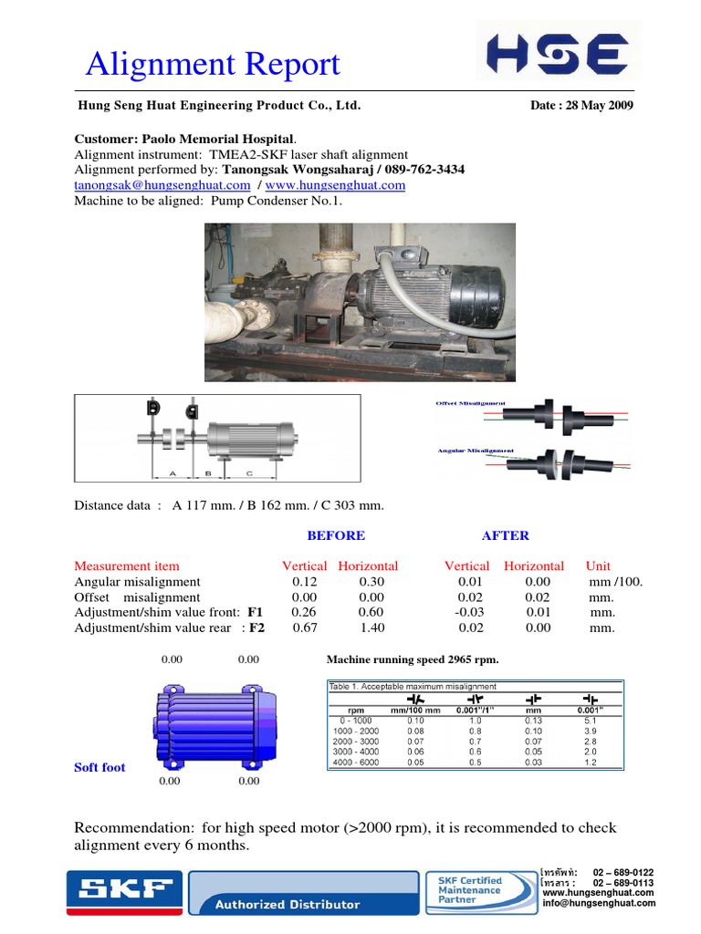 Example Alignment Report PDF | Download Free PDF | Mechanical ...