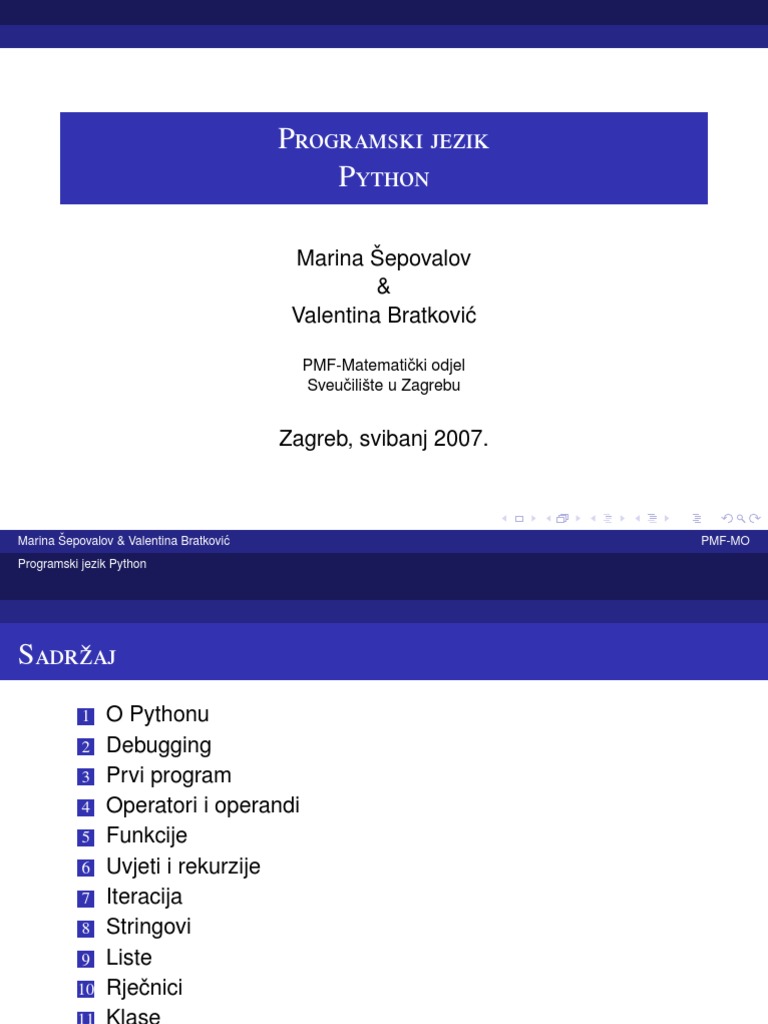 Prezentacija Python | PDF