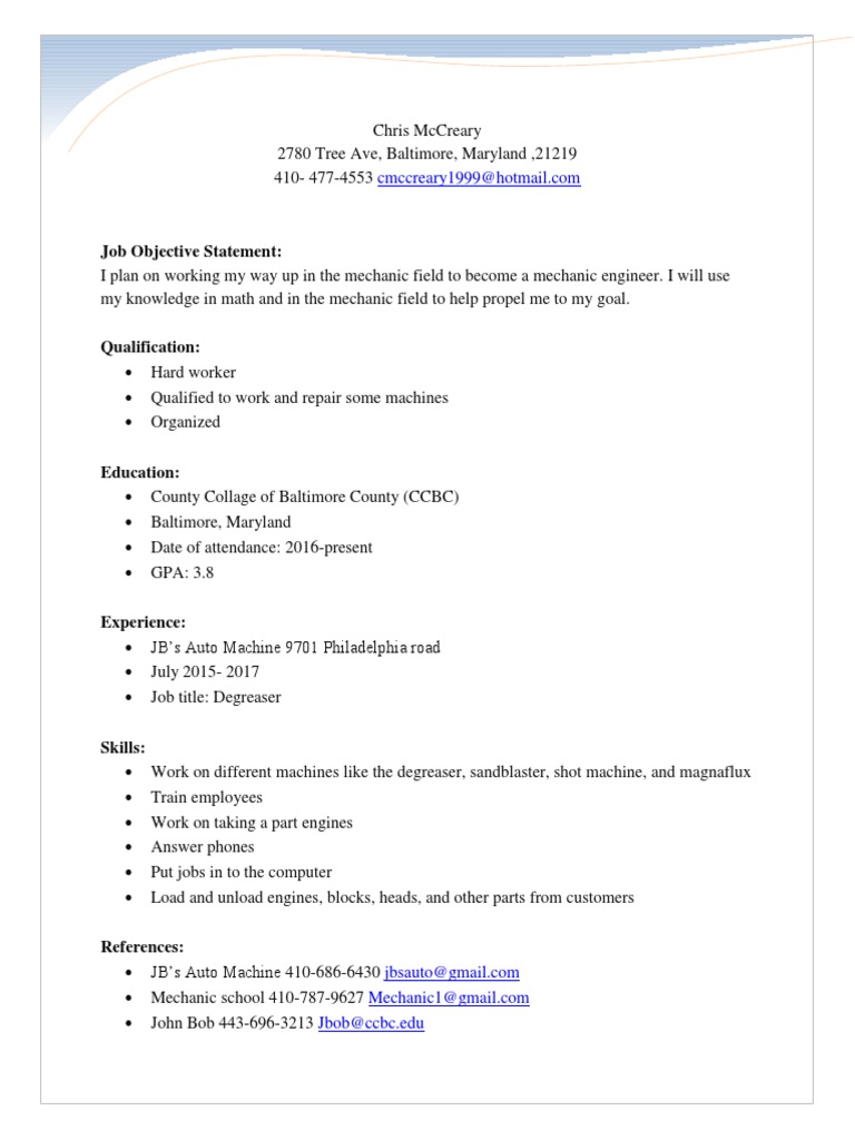 Chris Mccreary Resume Final | PDF