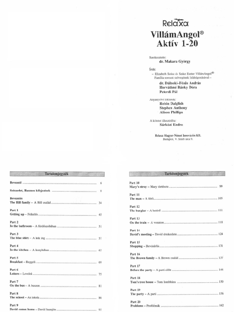 Relaxa - Villám Angol Aktív 1-20 PDF | PDF