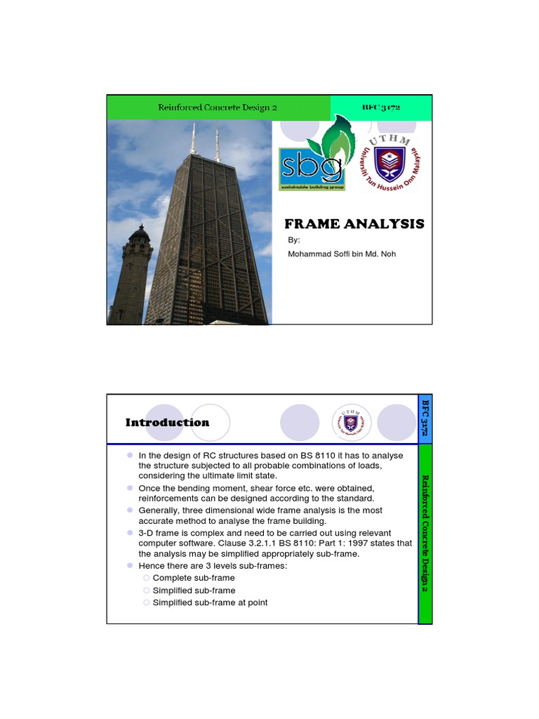 2 Frame Analysis PDF | PDF | Beam (Structure) | Framing (Construction)