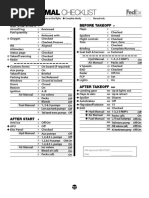 Lufthansa Cargo Md-11 Normal Checklist | PDF